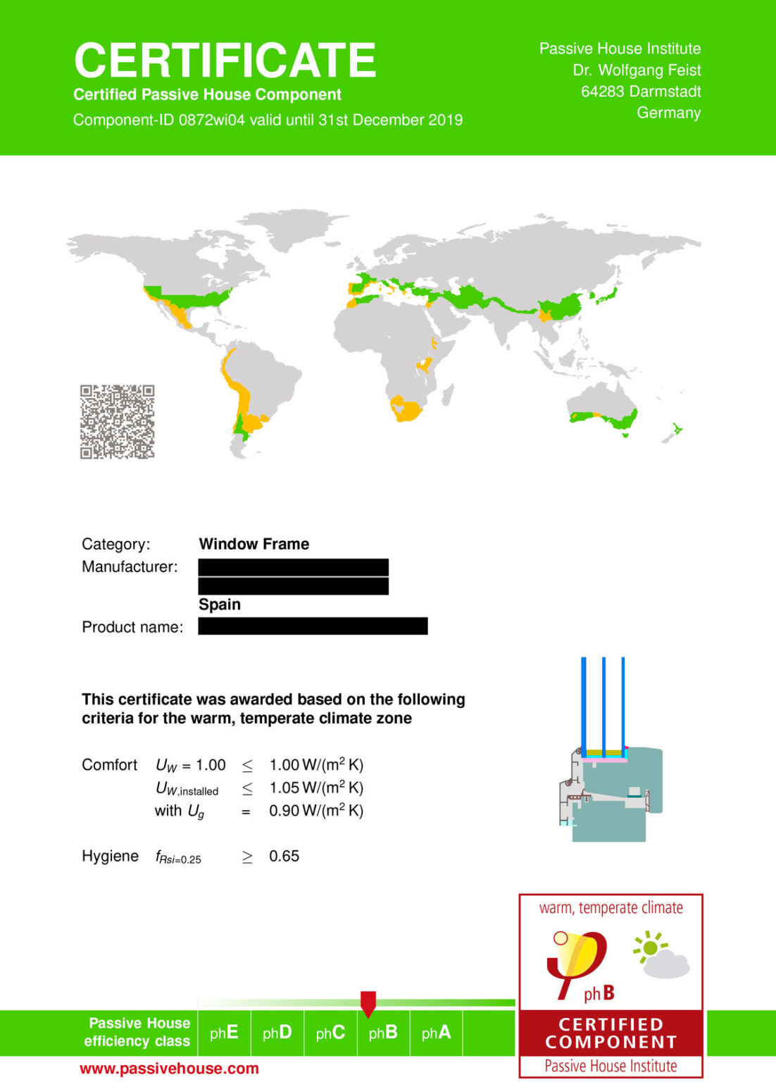 Building and component certification - Dlazen